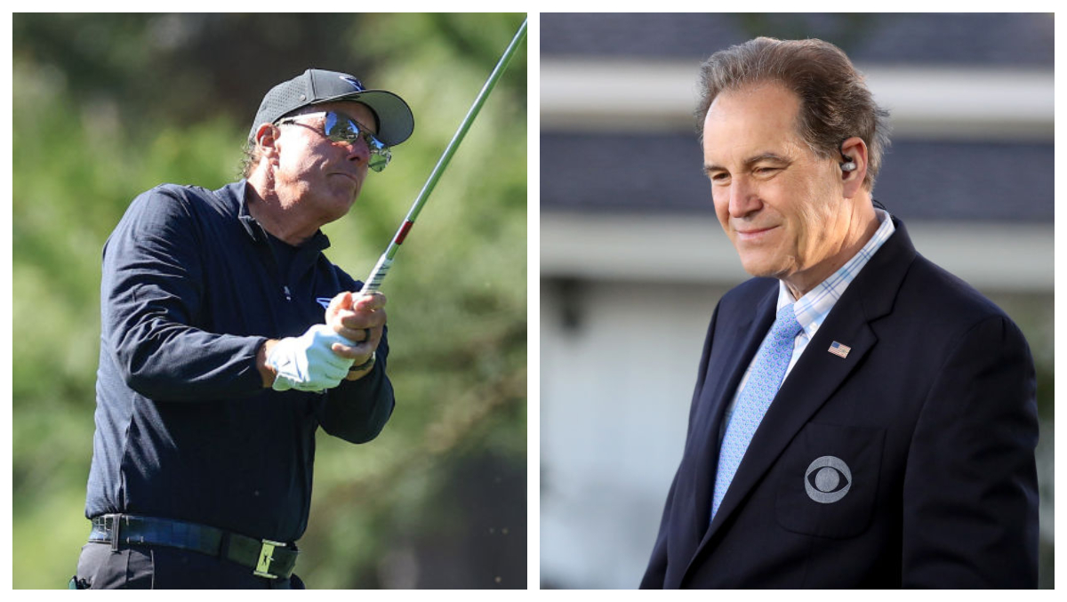 Jim Nantz Insists CBS Did Not Deliberately Keep Phil Mickelson Off ...