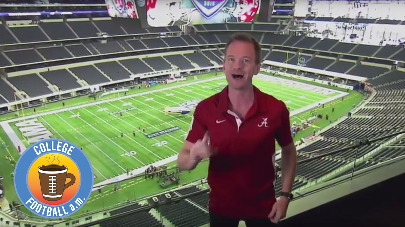CFB AM: Neil Patrick Harris went undercover as Alabama's mascot