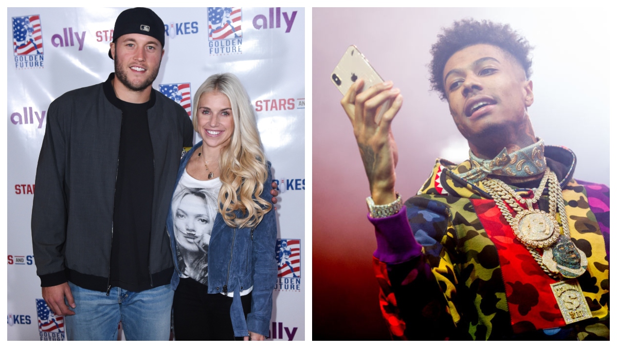Kelly Stafford Isn't A Fan Of Rapper Blueface Turning SoFi Stadium Into ...