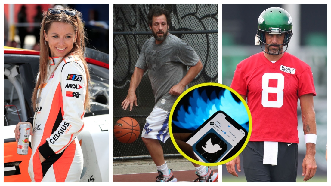 Twitter X And Aaron Rodgers Have Us Confused, Adam Sandler Hits T