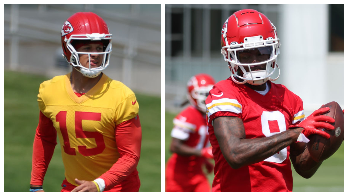 Chiefs Fans Going Nuts Over Pass From Patrick Mahomes To Justyn Ross ...