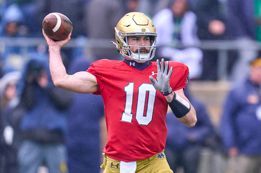 Notre Dame QB Sam Hartman Wearing Body Part Around His Neck | OutKick