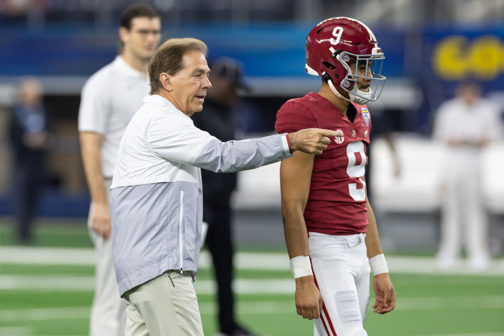 Nick Saban: If Alabama QB Bryce Young 'Throws It Away,' He's Not Hurt ...