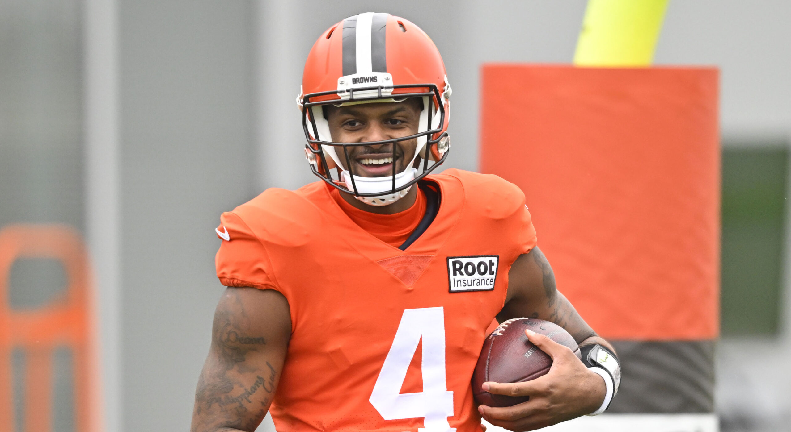 Deshaun Watson Back At Practice, Looks Really Happy As Suspension For ...