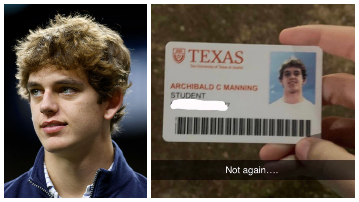 Arch Manning Appears To Lose His Student ID Twice In A Week - outkick ...
