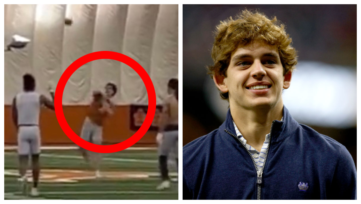 Video Surfaces Of Arch Manning Slinging It At Texas - outkick | OutKick