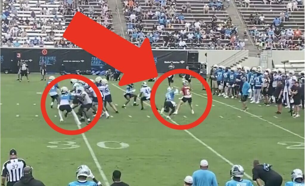 Baker Mayfield Throws Unbelievably Bad Interception In Practice | OutKick