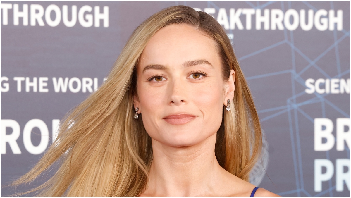 Brie Larson Goes Viral With Edgy Red Dress Photo - outkick | OutKick