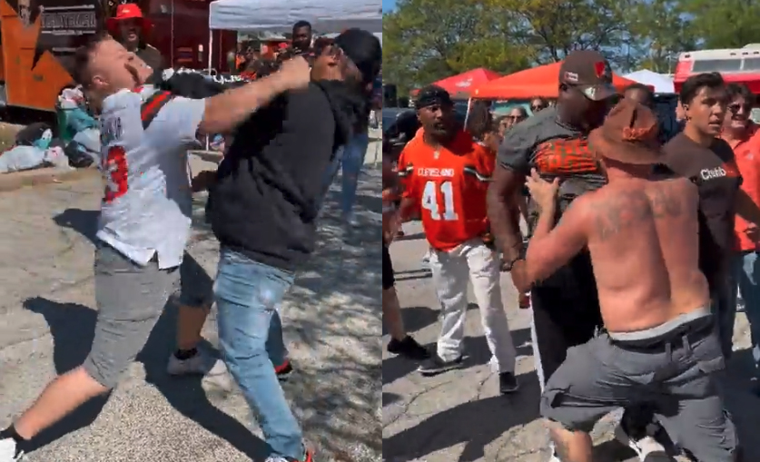 Browns Fans Beat Up Each Other Before Home Opener | OutKick