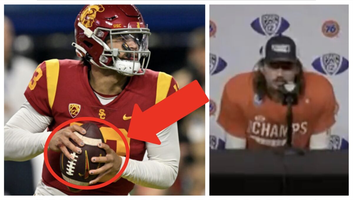 Cam Rising Buries Caleb Williams For Message On Nails - outkick | OutKick