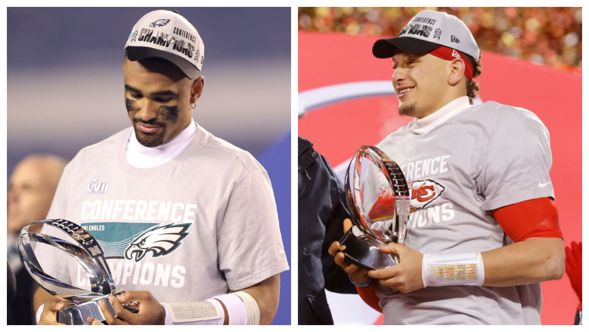 First Look At Super Bowl LVII: Philadelphia Eagles vs. Kansas Cit