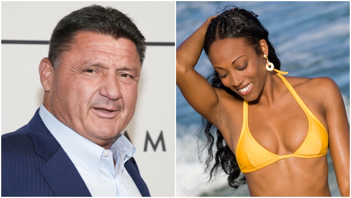 Ed Orgeron Chats Up Bikini-Clad Women At The Beach - outkick | OutKick
