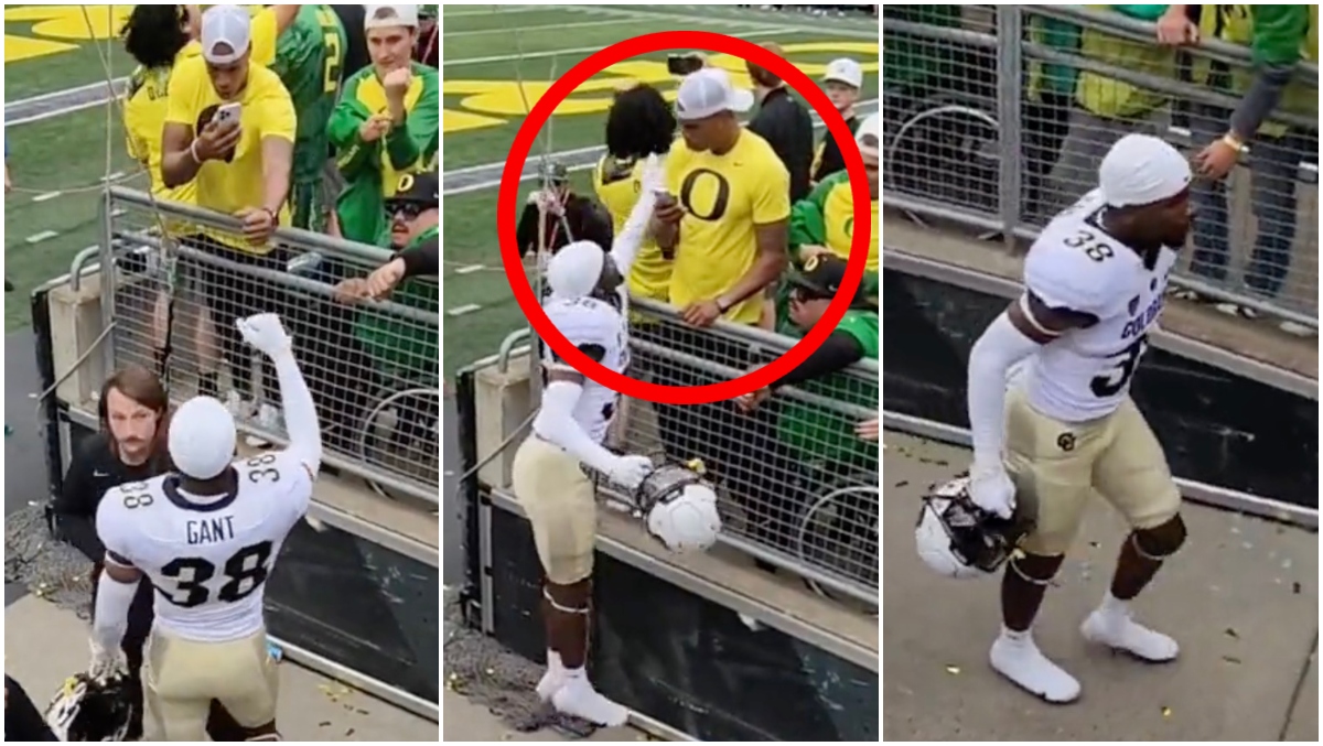Brendan Gant Rips Oregon Fan's Bandana Off, Later Apologizes - outkick ...