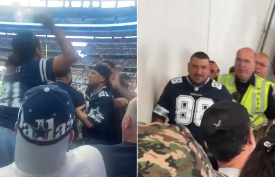 Cowboys Fans Were Being Typical Morons Sunday At AT&T Stadium