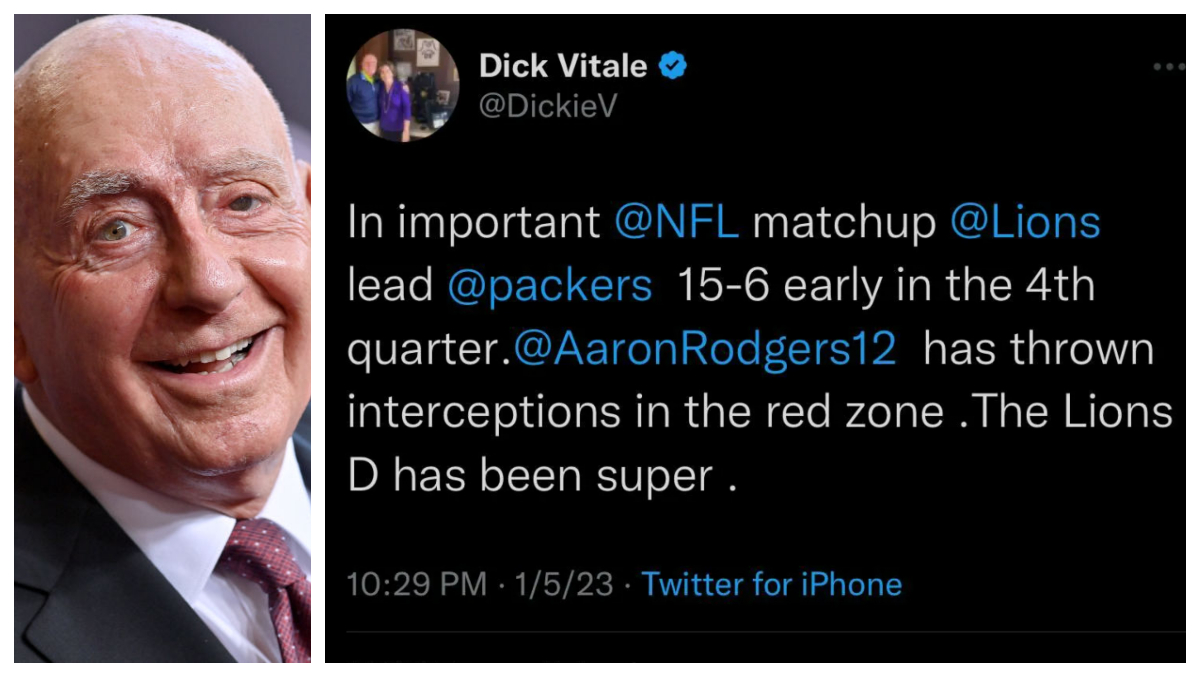 Whoops! Dick Vitale Was Live-Tweeting An NFL Game Last Night ... That ...