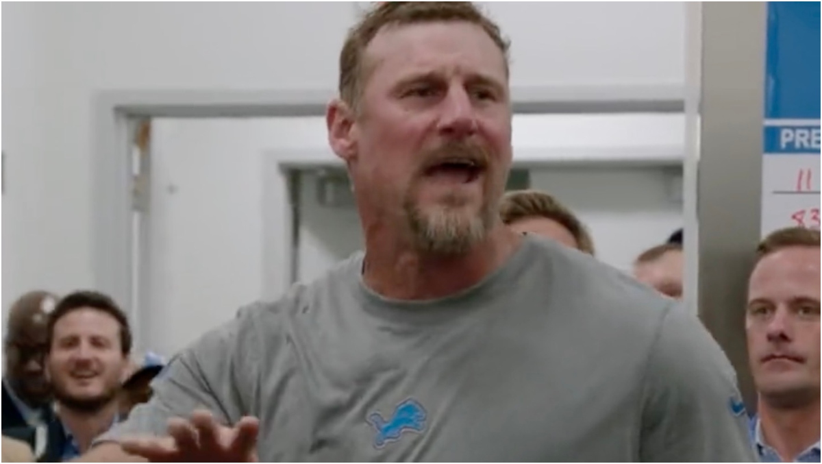 Dan Campbell Gives Electric Locker Room Speech After Beating The ...