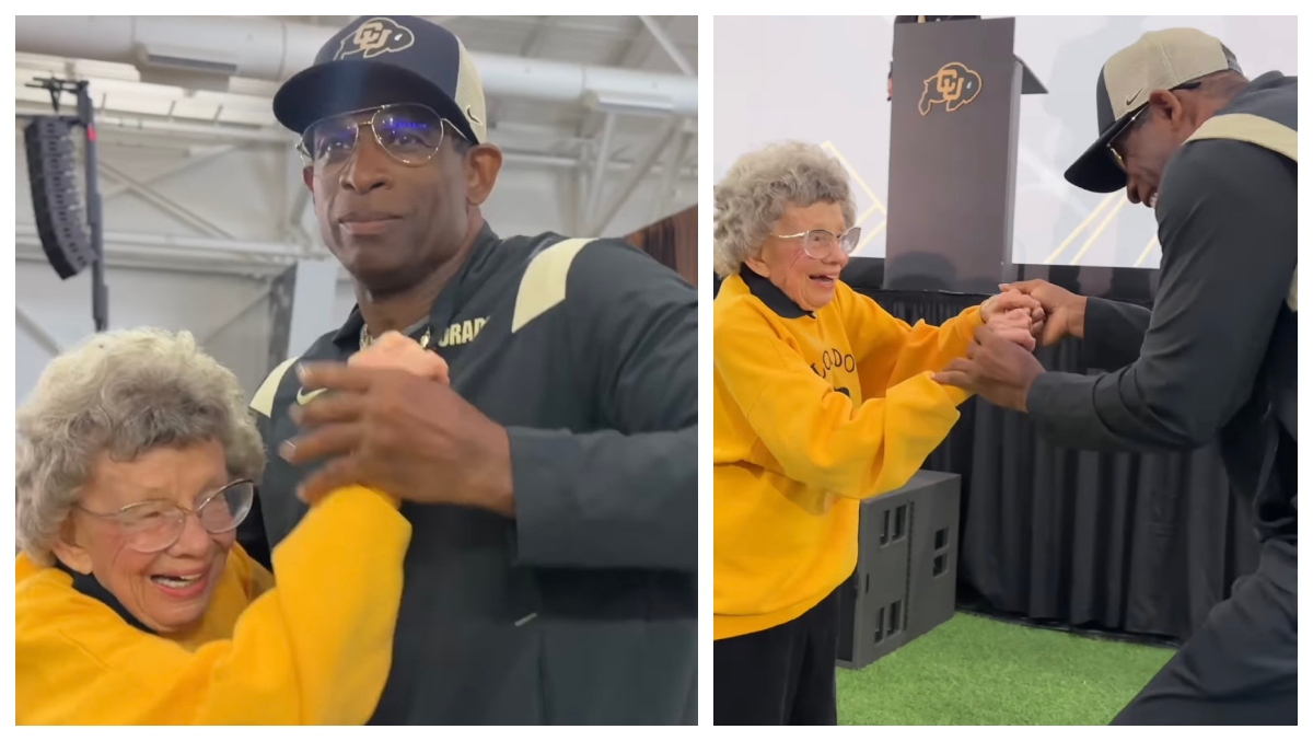 Deion Sanders, 98-Year-Old Colorado Superfan Dance Their Hearts Out In ...