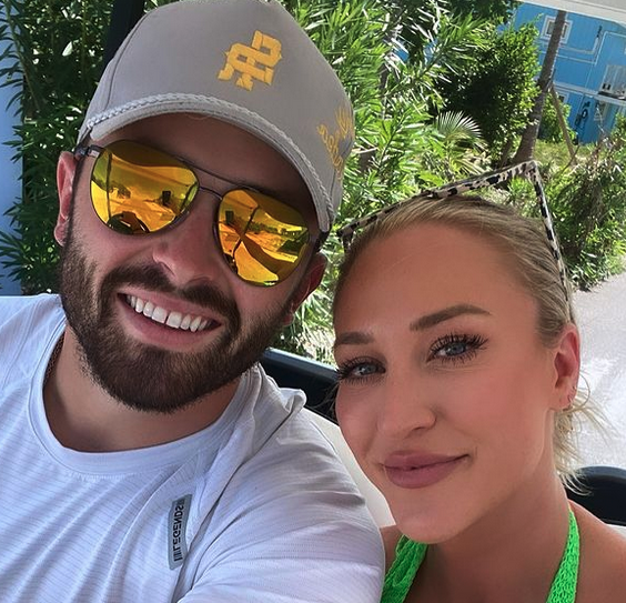 Baker Mayfield's Wife Emily Gets Emotional After Carolina Decision ...
