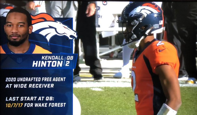 The Broncos First Drive Featured Plenty Of Wildcat, Kendall Hinton ...