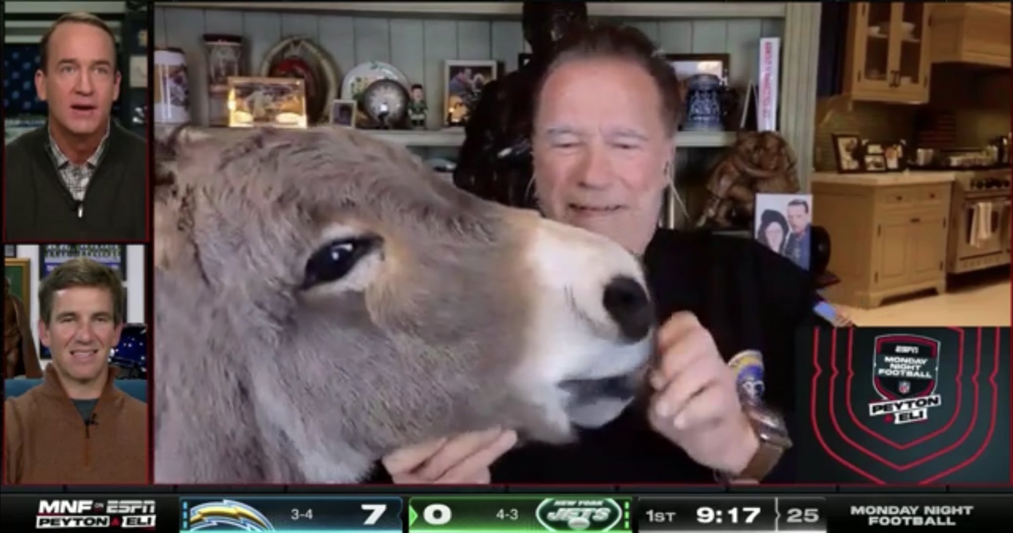 Arnold Schwarzenegger Brings A Real Jackass To ManningCast; Peyton ...