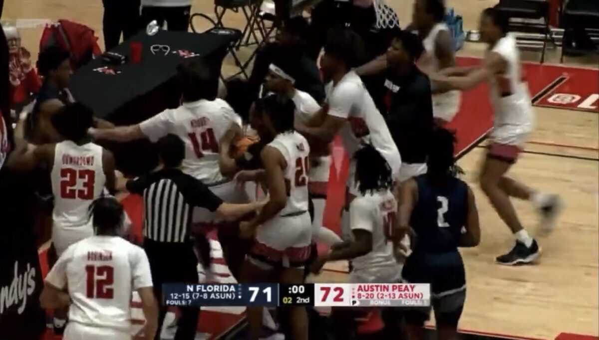 Austin Peay, North Florida Game Ends With Melee On The Court | OutKick