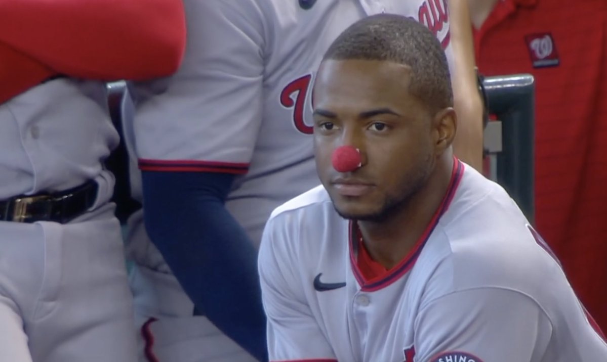 Washington Nationals Victor Robles Turns Up The Clown Factor Outkick