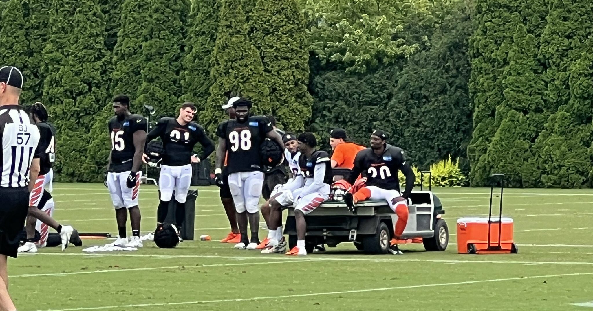 Bengals QB Joe Burrow Goes On Golf Cart Joy Ride Through Practice ...