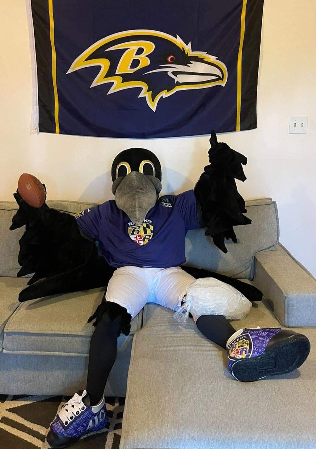 Ravens Mascot Tears ACL, Forcing Team To Hold Emergency Tryouts | OutKick