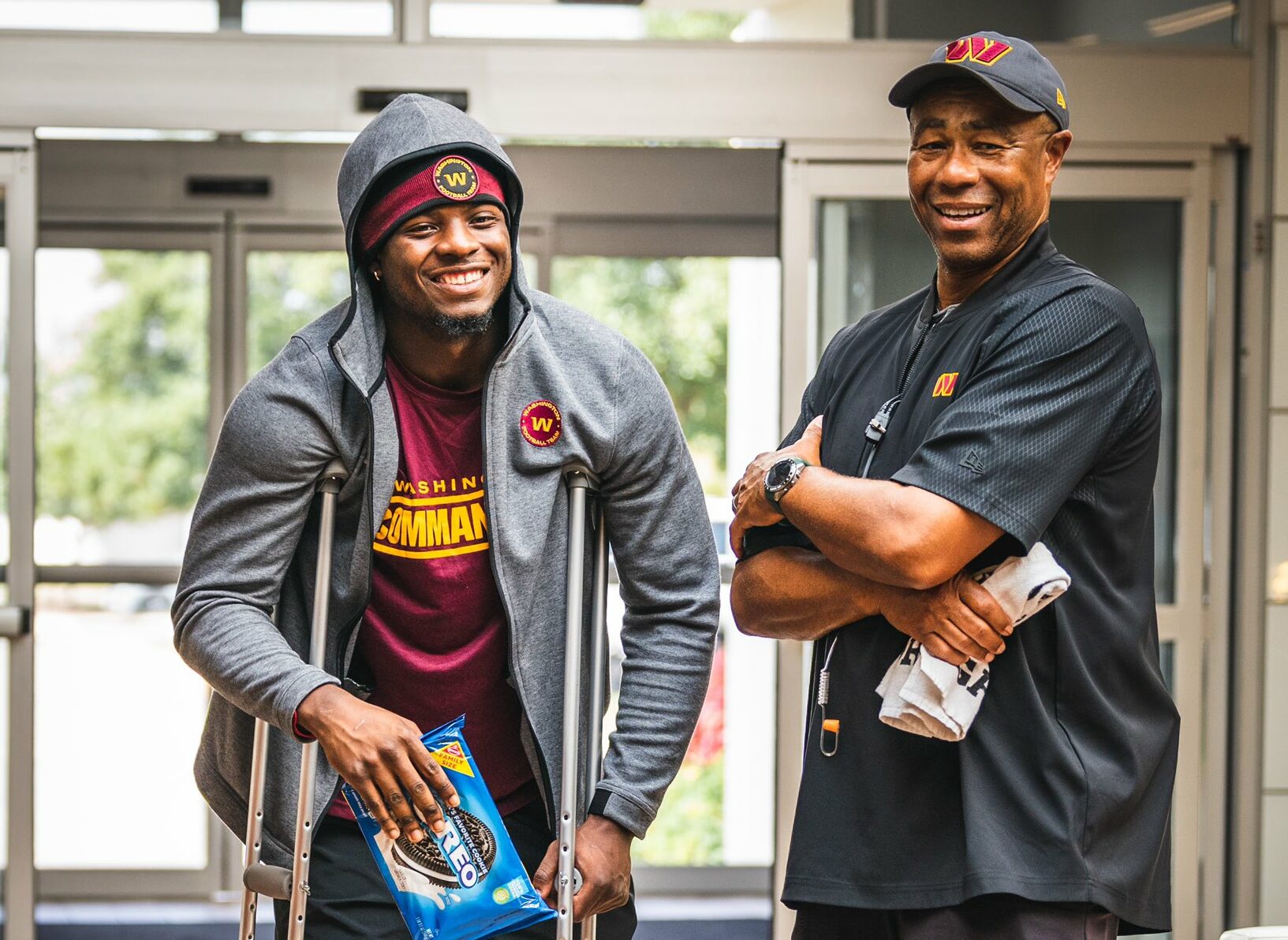 Commanders RB Brian Robinson Visits Teammates After Being Targeted In ...