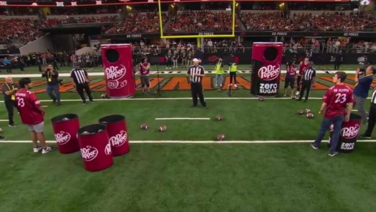 Dr. Pepper Football Toss Controversy! Video Replay Shows Contestant's ...