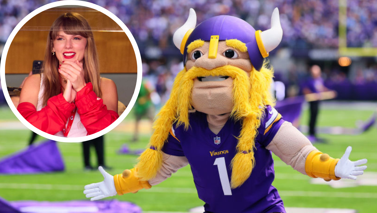 Vikings Mascot Trolls Taylor Swift For Missing Sunday's Game | OutKick