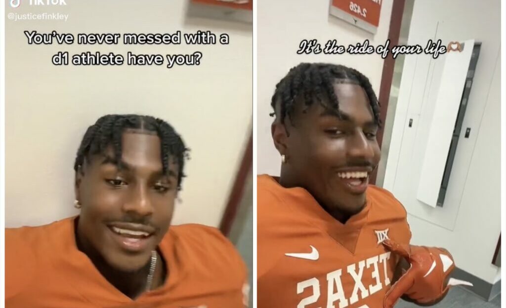 Texas Freshman Justice Finkley Films Strange TikTok Video - outkick ...
