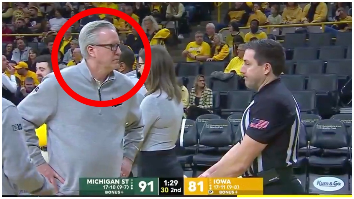 Fran McCaffery Stares Down Ref, Pretends To Be A Tough Guy - outkick ...