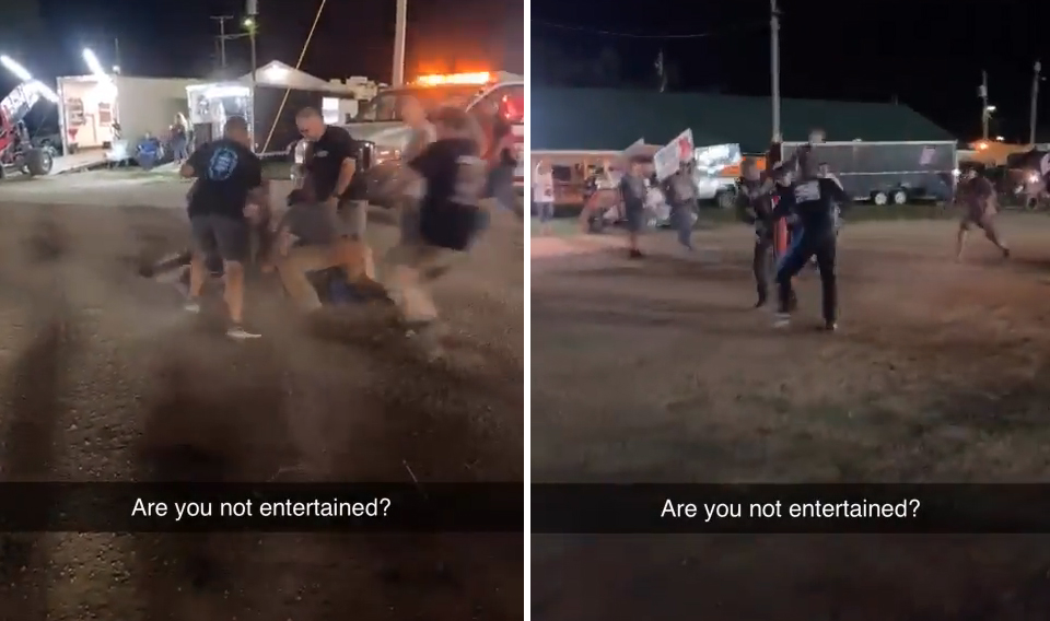 A Vintage Dirt Track Street Brawl Breaks In Ohio Between Good Ol' Boys ...