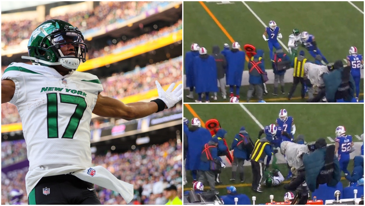 Garrett Wilson Claims He Gets No Calls After Late Hit | OutKick