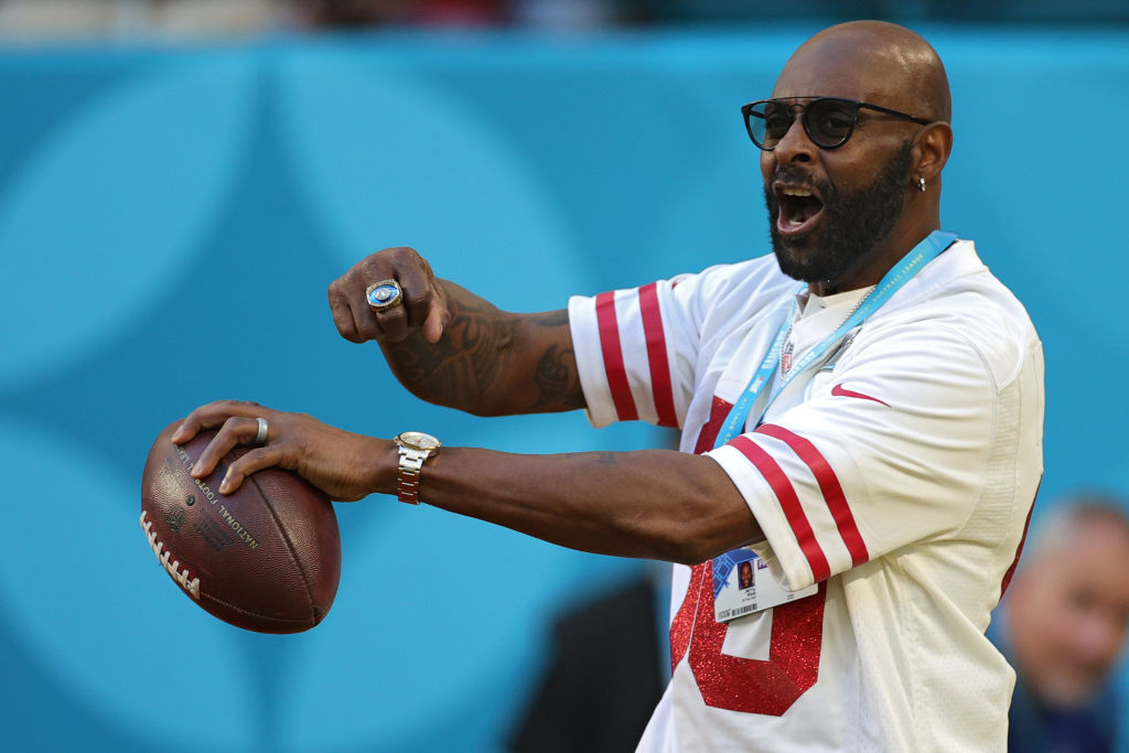Jerry Rice Has Epic Response To Randy Moss Calling Him 'Third or Fourth ...