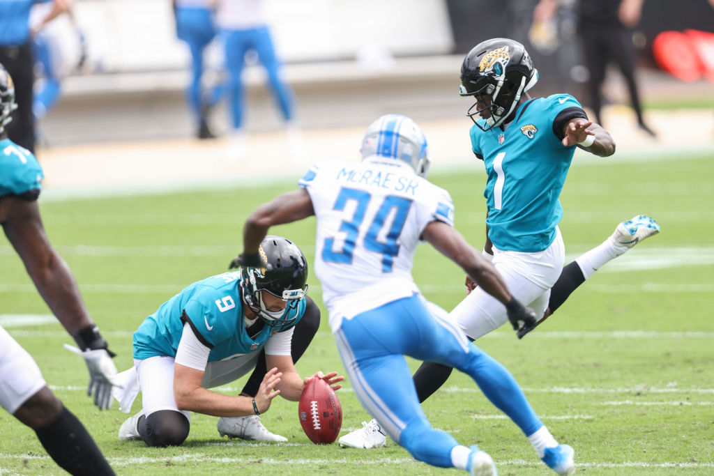 Jags Kicker Jon Brown Makes His First Kick In A Regular Season Game At ...
