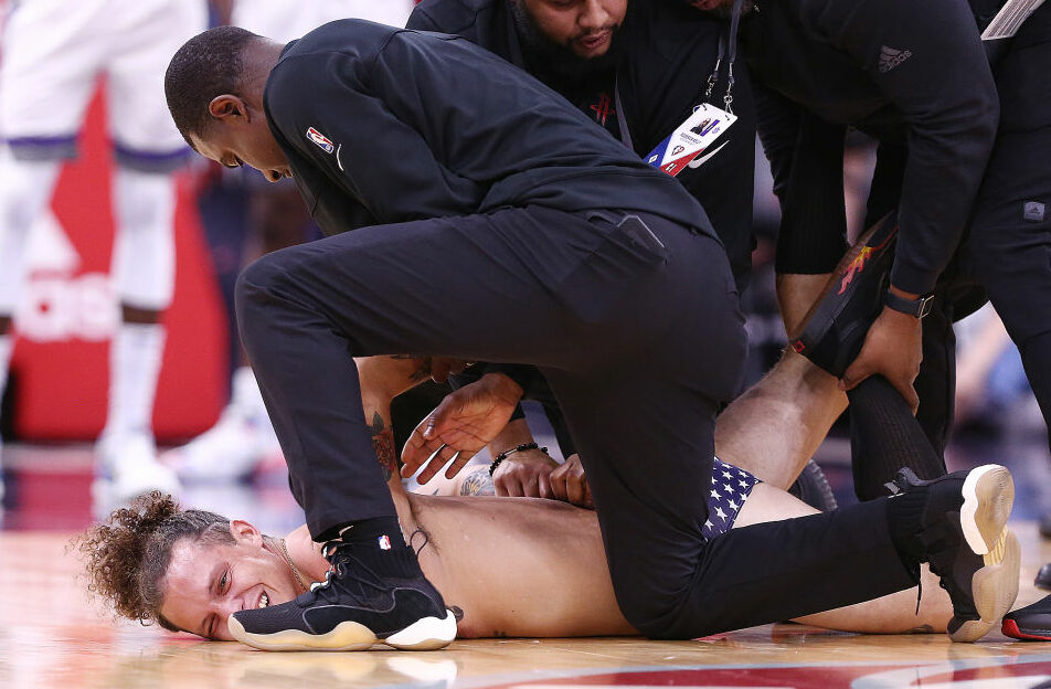 Watch: Speedo Streaker Interrupts Rockets, Kings Matchup | OutKick