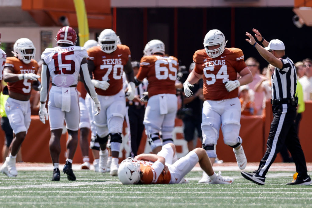 Texas QB Quinn Ewers Injured In 2nd Quarter Against Alabama, Done For Game | OutKick