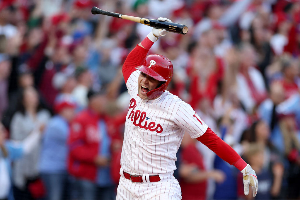 Rhys Hoskins Hits Huge Home Run With an Even Bigger Bat Slam | OutKick