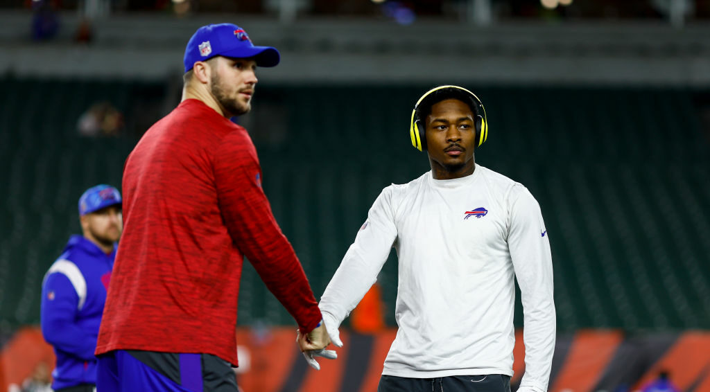 Following Recent Stefon Diggs Drama, Bills Release Video Of WR Hugging ...