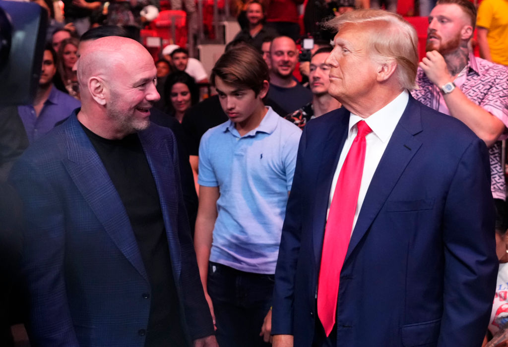 Donald Trump Spotted At UFC 287 In Miami