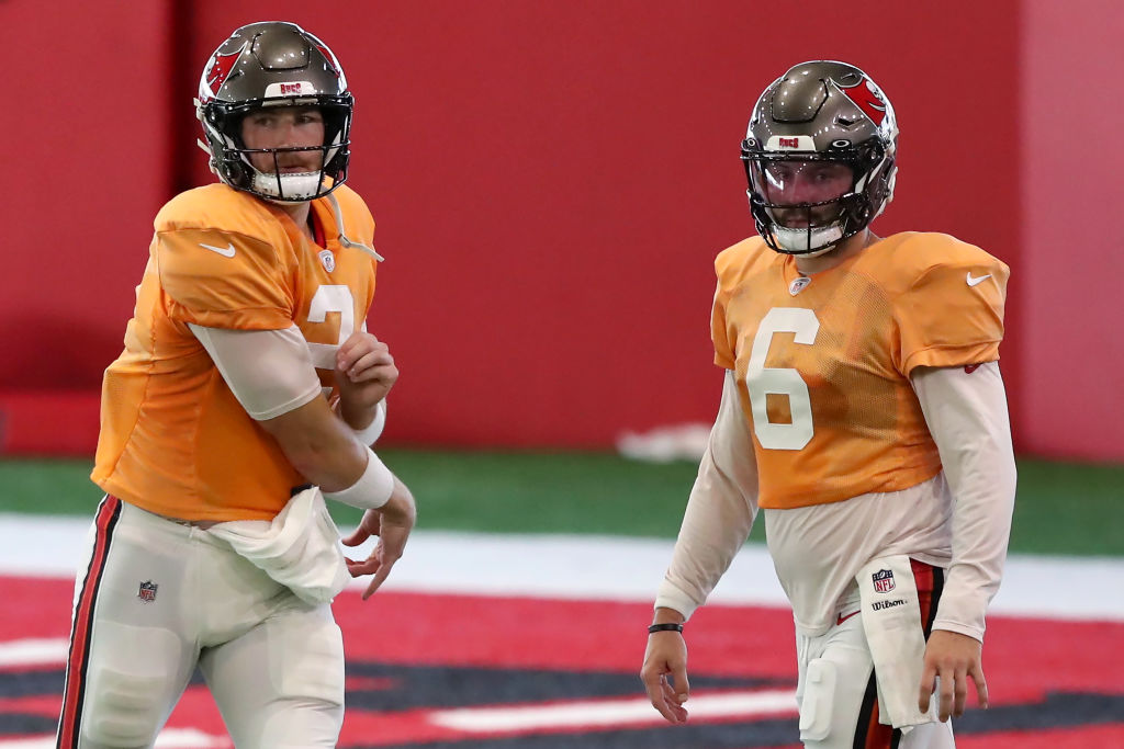 Baker Mayfield, Kyle Trask In Battle To Be Buccaneers Starting QB | OutKick
