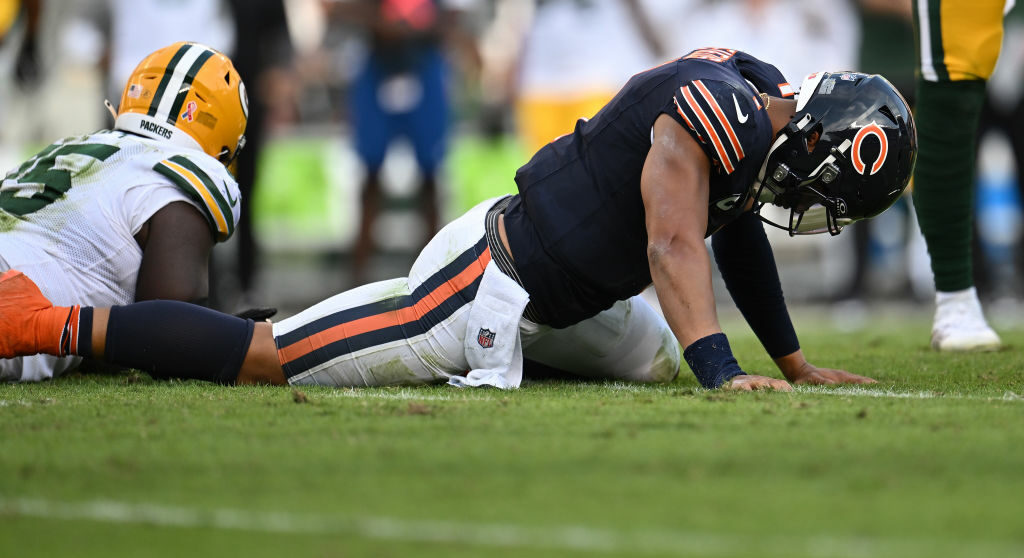 Justin Fields Throws Terrible INT, Leads To Incredible Pick-6 For ...