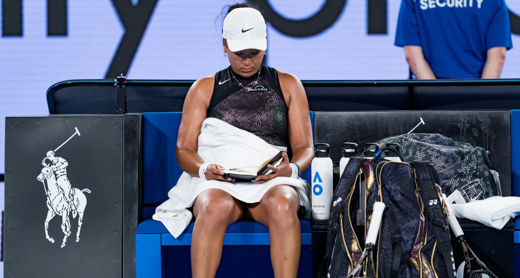 Naomi Osaka Caught Reading During Loss At Australian Open | OutKick