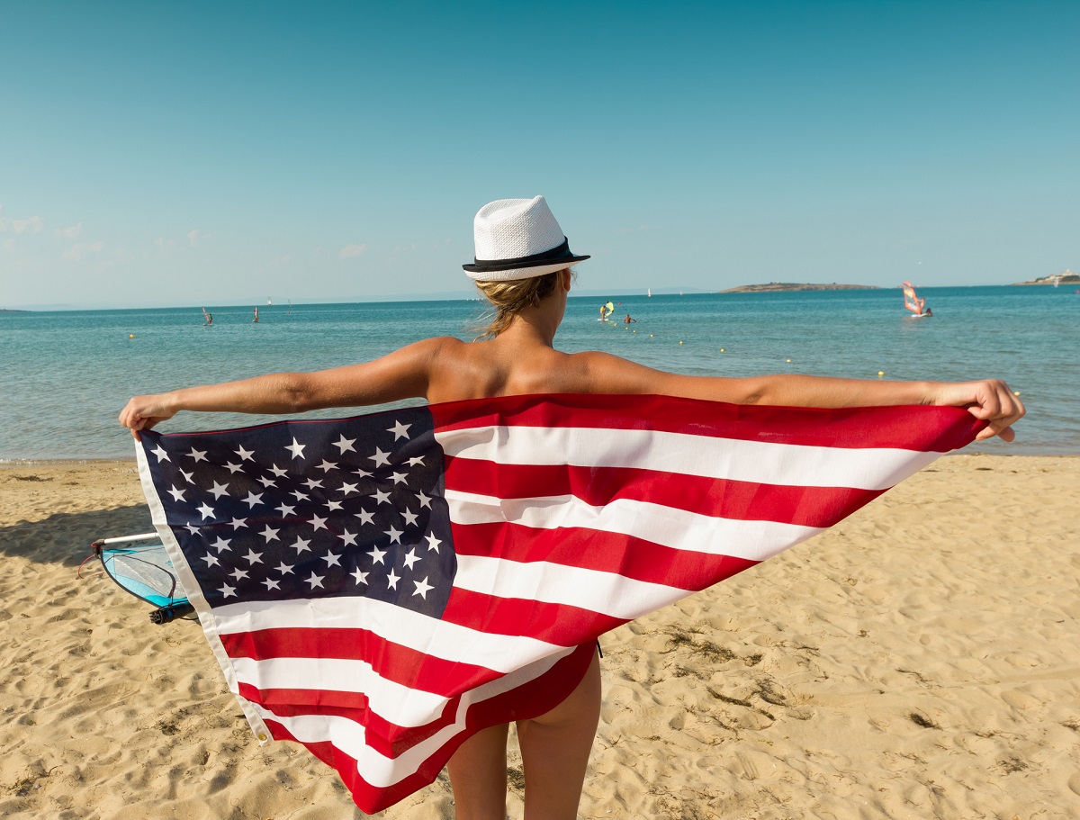 Veronika Rajek Showed Her Love For The USA In A Tiny American Flag Bikini | OutKick