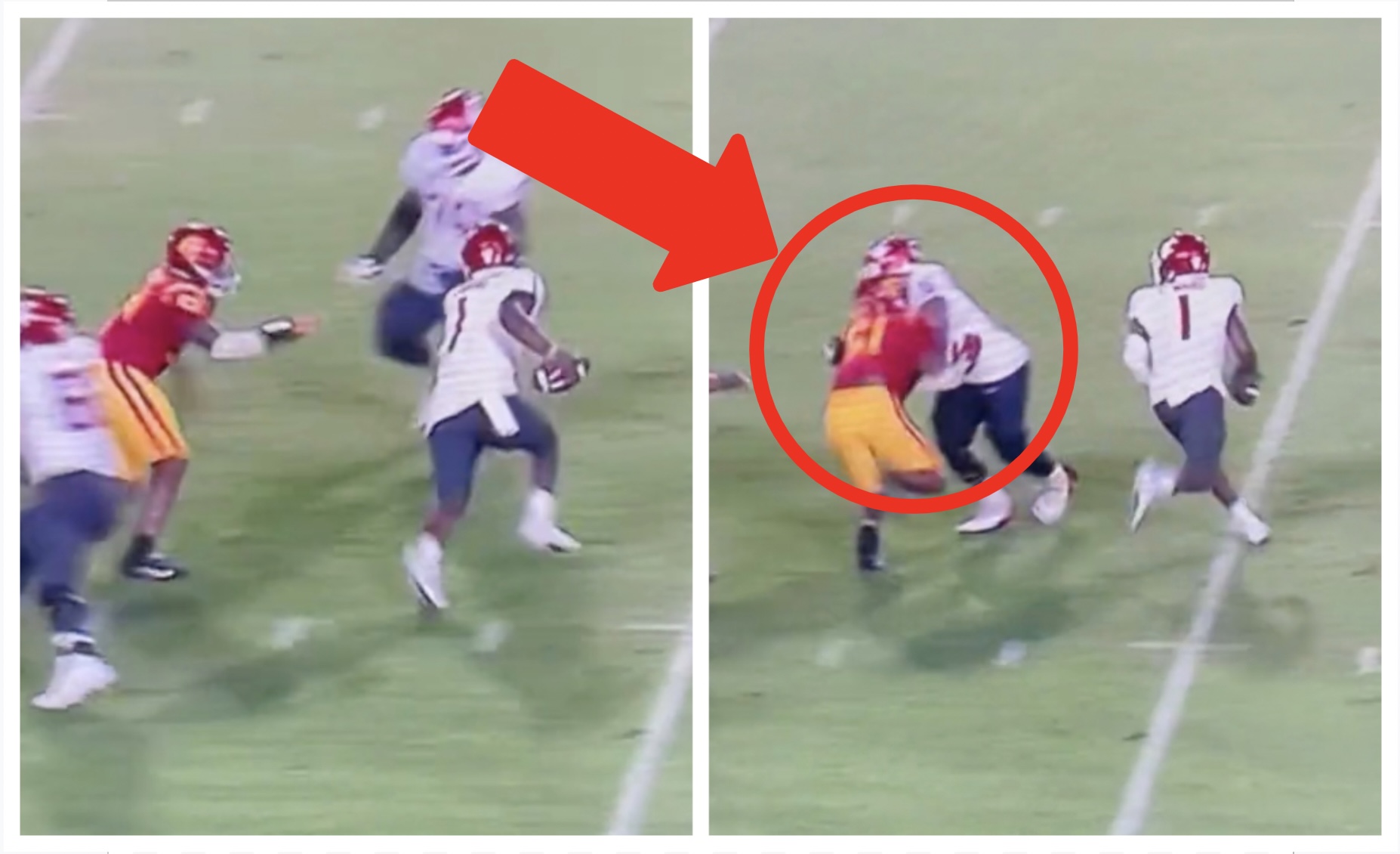 WSU Player Grant Stephens Ejected On Awful Targeting Call - outkick ...