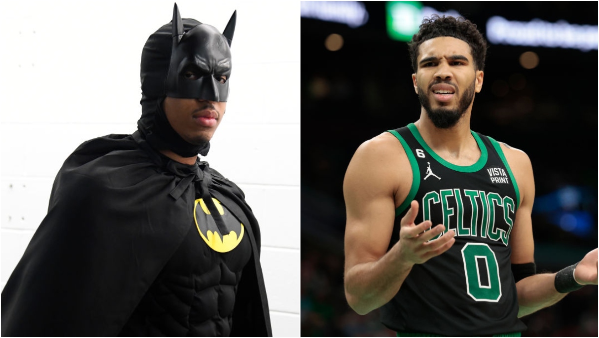 Grant Williams Channels Batman For Halloween, Jayson Tatum Befuddled ...