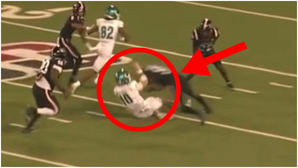 Grayson McCall Taken Off In Ambulance After Massive Hit - outkick | OutKick