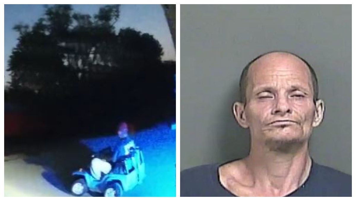 Footage Released Of The Indiana Man Being Arrested For Driving A Power